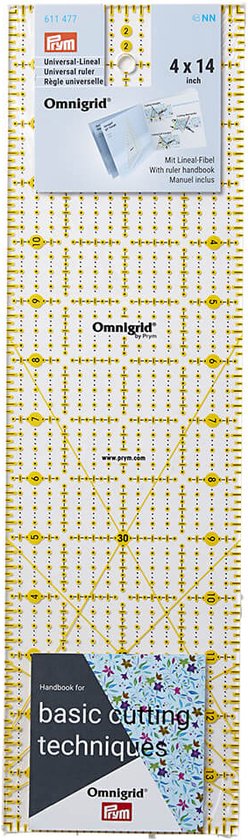 Prym Omnigrid universele liniaal 4x14 inch. | bol