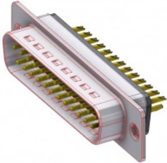 Deltron Connectors D25PZ/2FP102 D-sub stekker 180 ° Aantal polen: 25 Soldeerkelk 1 stuk(s) | bol