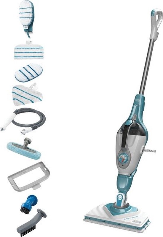 BLACK+DECKER BHSM166DSM 1600W Steam-mop met SteaMitt, deltavoet en 11 ...
