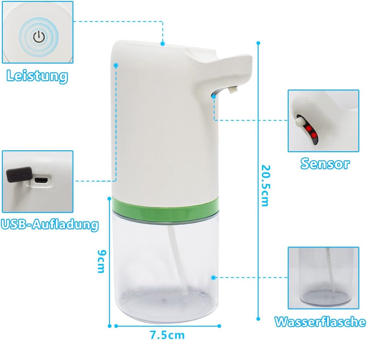 Automatische Zeepdispenser – Elektrische Zeepdispenser - No Touch Zeep ...