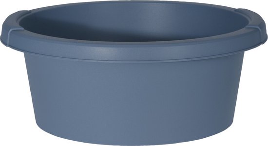 Afwasteil/ afwasbak - blauw - rond - kunststof - 32 cm - 6 liter | bol