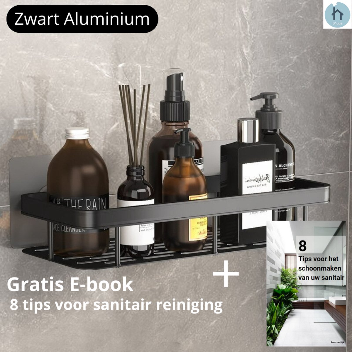 Thuys Planchet Badkamer - Wandplank – Zonder Boren - Wandrek ...