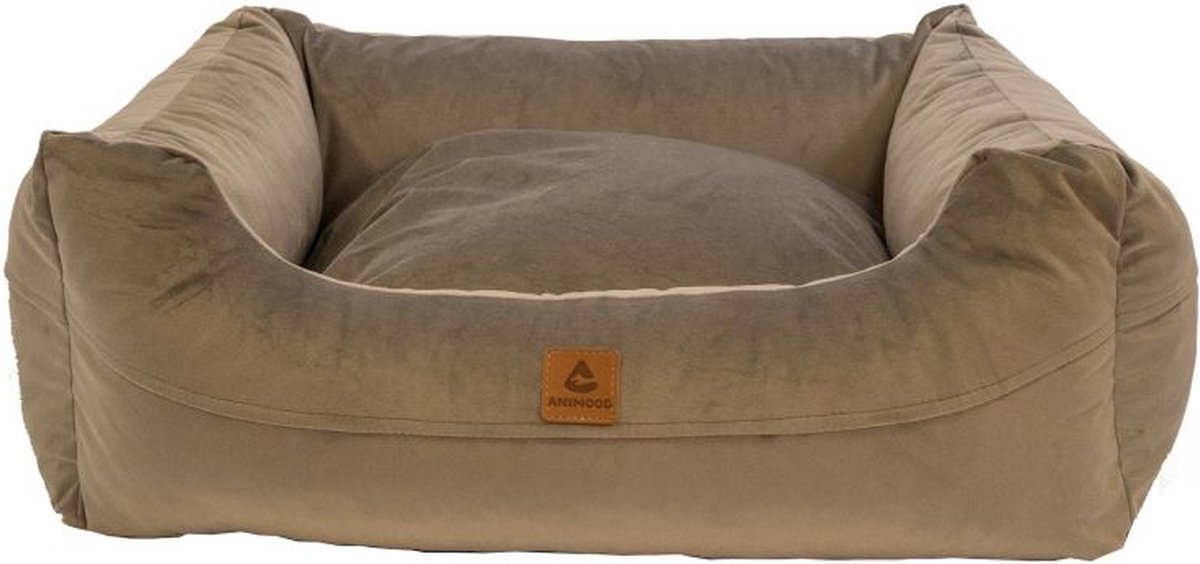 Alex hondenbed - XL - grijs - velours - fluffy hondenmand - velvet ...