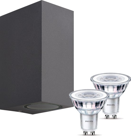 Mantra Kandachu Wandlamp Buiten Rechthoekig - Incl. 2x Philips LED ...