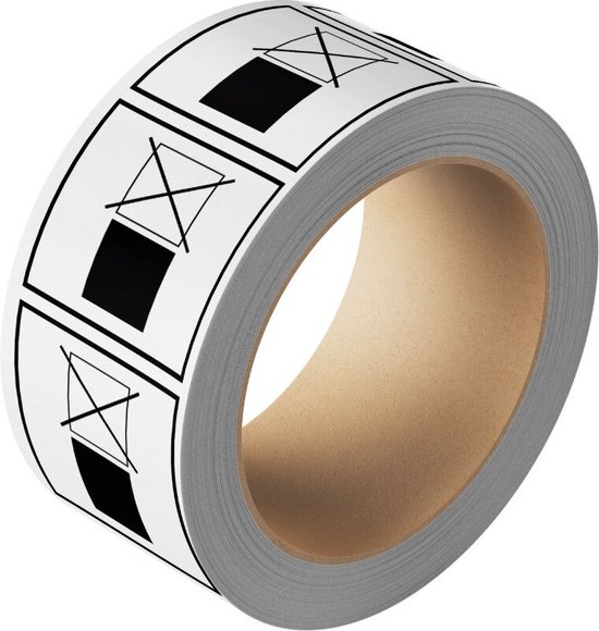 Niet stapelen sticker, zelfklevend papier, 1000 op rol | bol