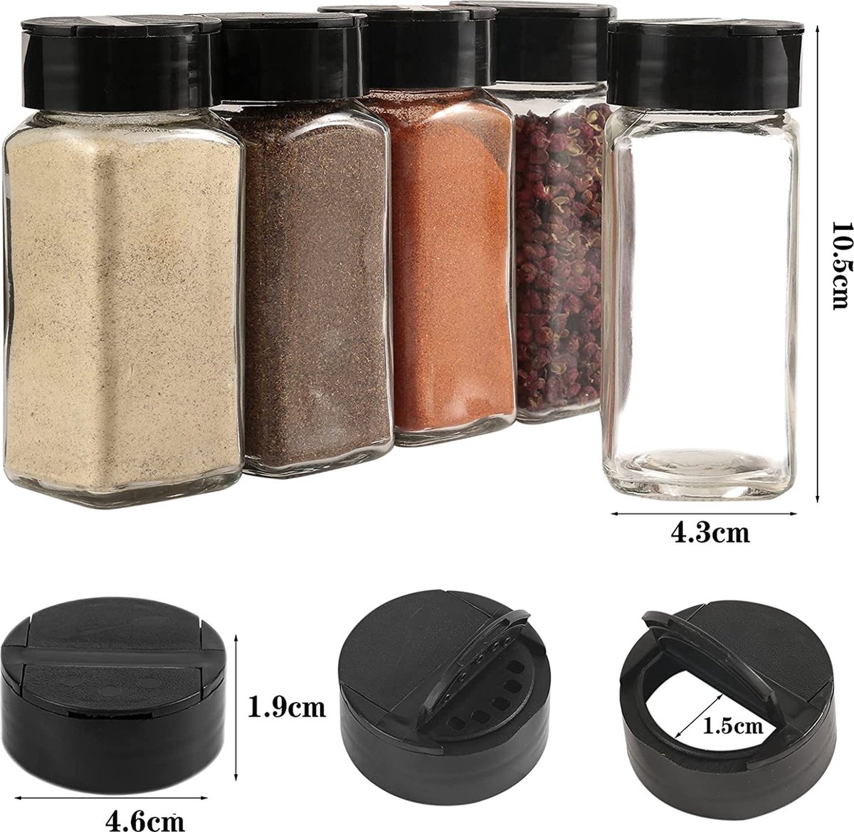 Set de pots à épices - Set de pots à épices - Stockage d'épices | bol.com