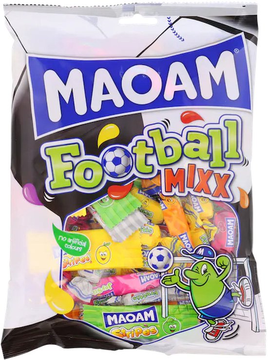 Maoam- Football mix- Uitdeelzak- 375 gr- Traktatie- Verjaardag - WK ...