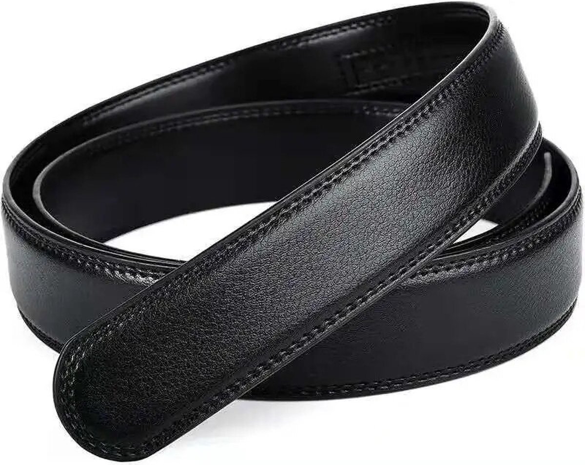 WiseGoods Luxe Riem Zonder Gesp - Belt - Leder Design Riemen - Broekriem Leer -... | bol.com