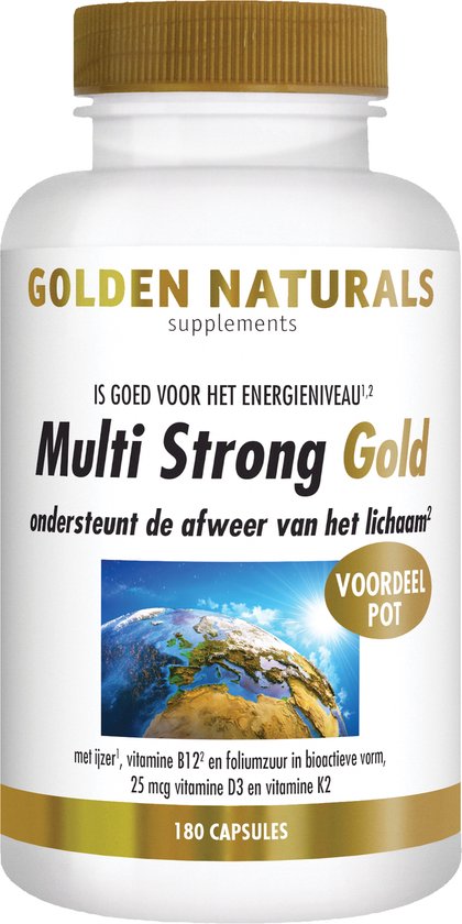 Golden Naturals Multi Strong Gold (180 vegetarische capsules) | bol.com