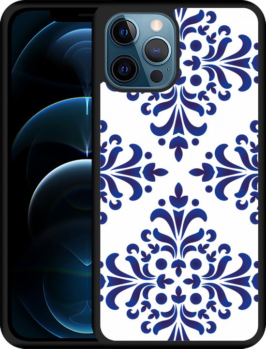 iPhone 12 Pro Max Hardcase hoesje Delfts Blauw - Designed by Cazy | bol