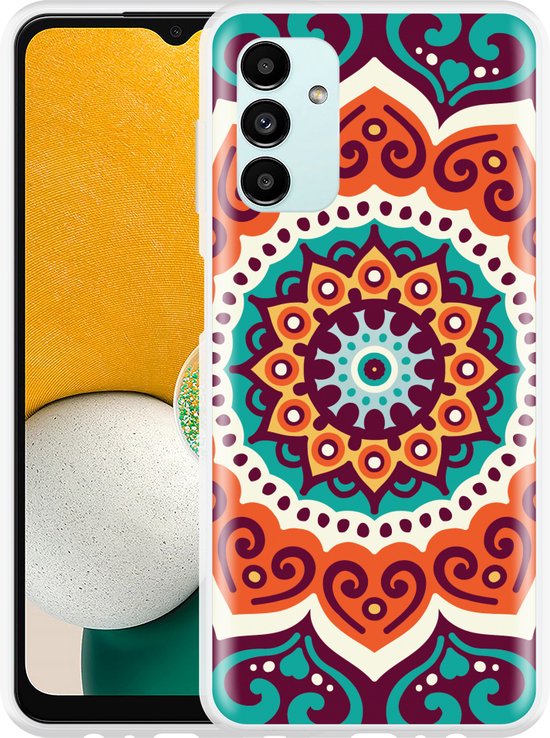 Samsung Galaxy A13 5G Hoesje Retro Mandala - Designed by Cazy | bol