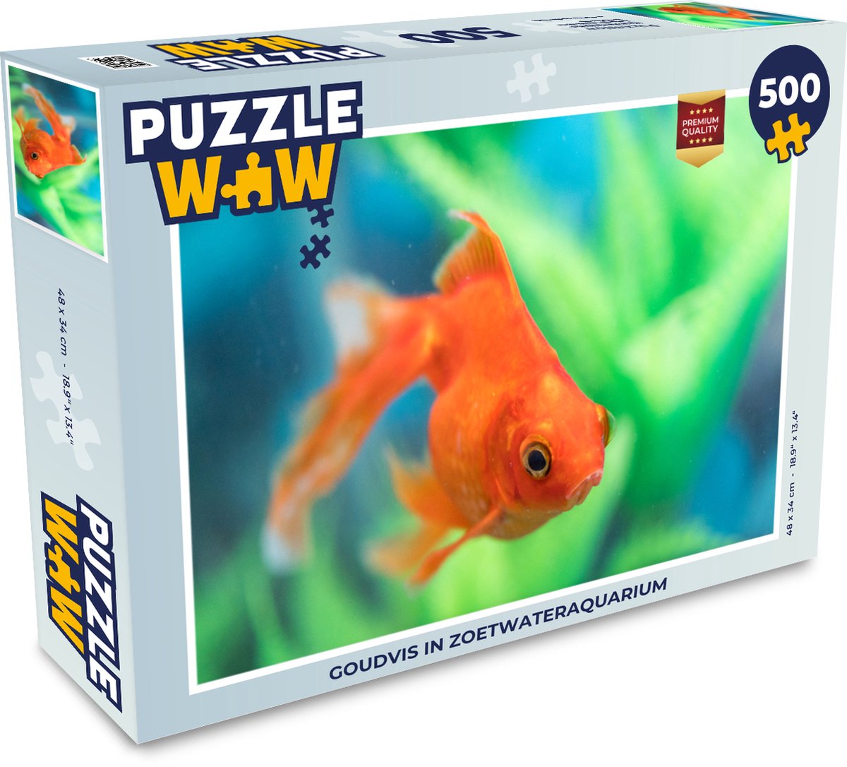 Puzzel Goudvis in zoetwateraquarium - Legpuzzel - Puzzel 500 stukjes ...