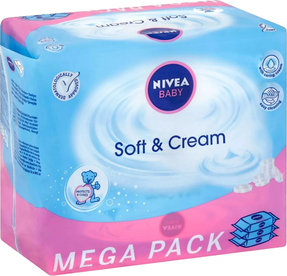 Nivea Baby Soft & Cream Babydoekjes - Mega Pack - 756 stuks (12x63 ...