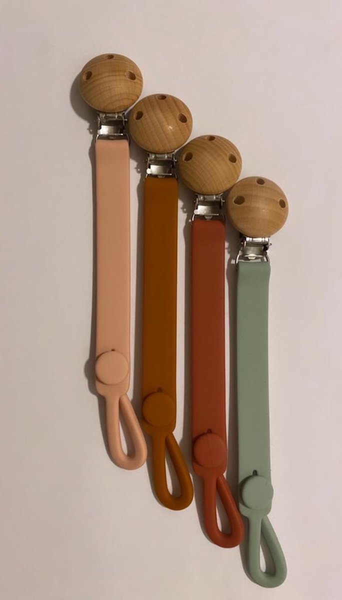 Mina-Lou - Speenkoord - Siliconen - Speenhouder- Kraamcadeau ...