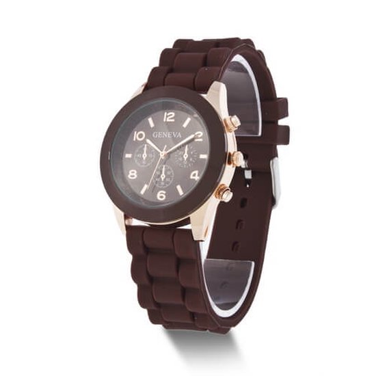Brown Silicone Watch | bol.com
