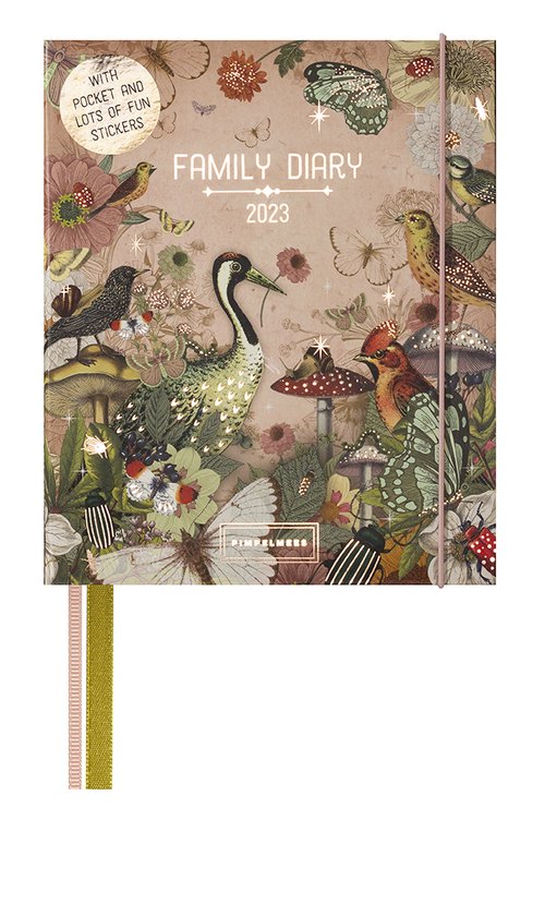 Pimpelmees family diary 2023 - rose FSC | bol