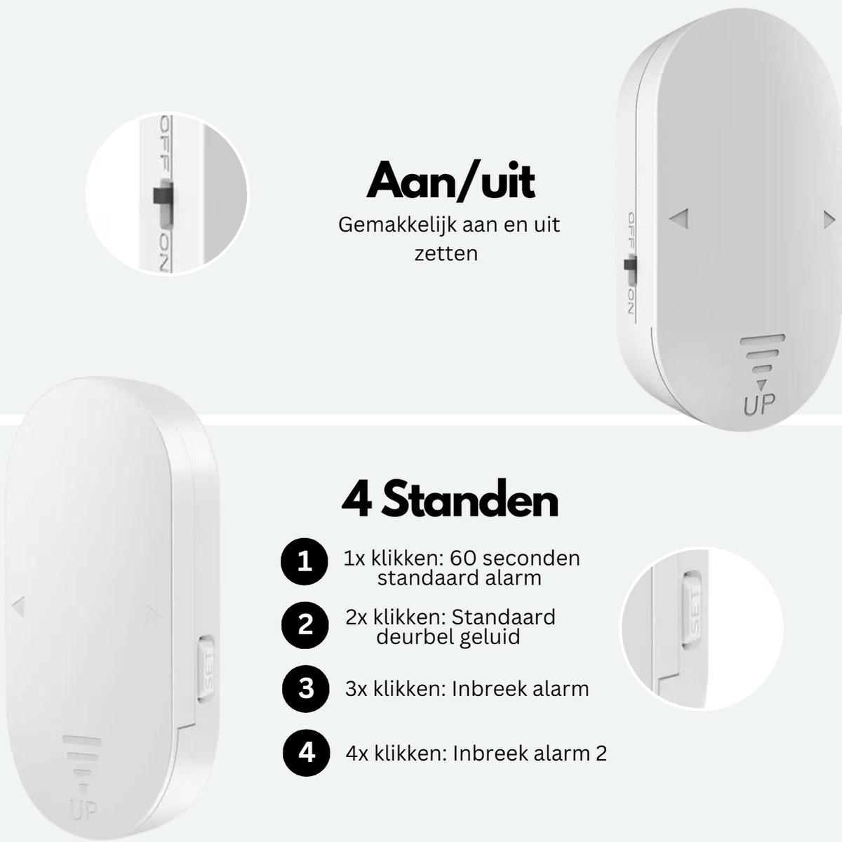 AdroitGoods Inbraak/alarm systeem - Voor Deuren en Ramen ...