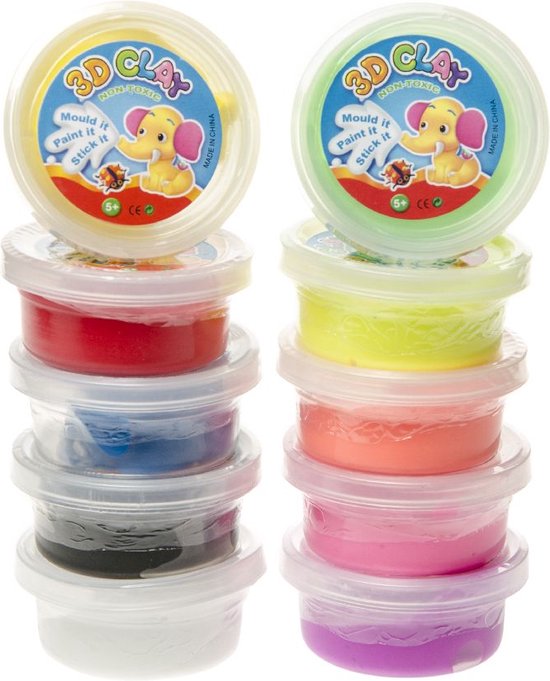 Kneed je eigen Stuiterbal - 12 STUKS - Stuiterballen - Bouncing Putty - Cadeau - 5cm | bol.com
