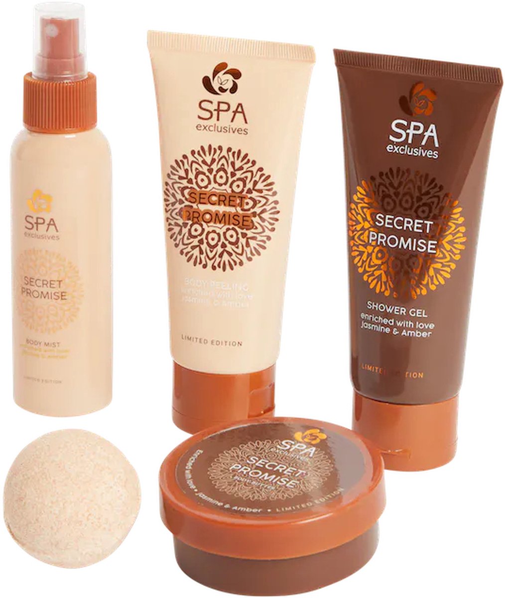 Spa Exclusives giftset 5 delig Secret Promise- Geur van Jasmine en ...