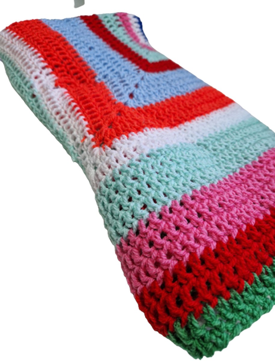 Toetie & Zo - Baby deken - Gehaakt - Granny - Roze - Rood - Blauw ...