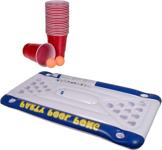 Inflatable Air Bed Pool Pong Game Single - OOTB 91/4025. | bol