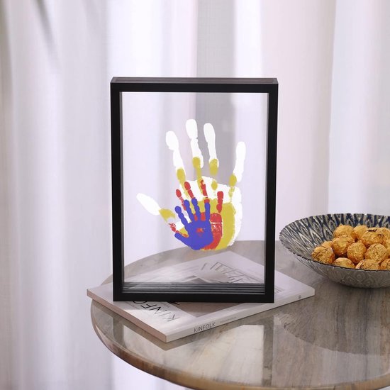 Family Handprint Kit, Craft Keepsake houten lijst, speciale geschenkset ...