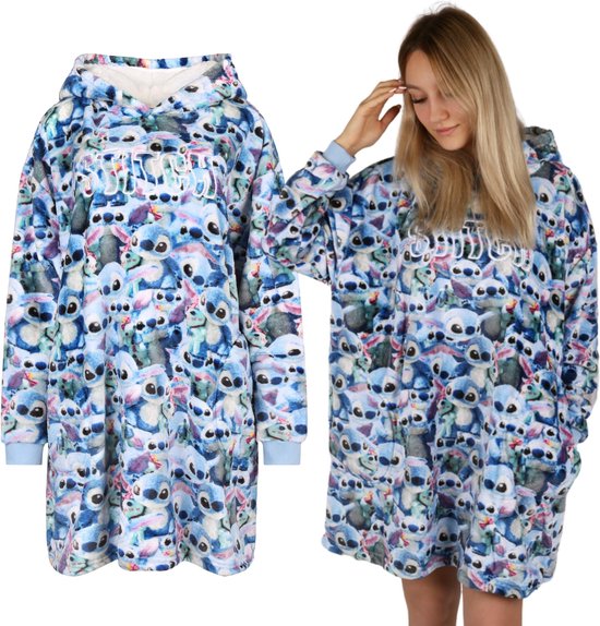 DISNEY Stitch - Sweatshirt / Badjas / Deken met Capuchon, Dames, met ...