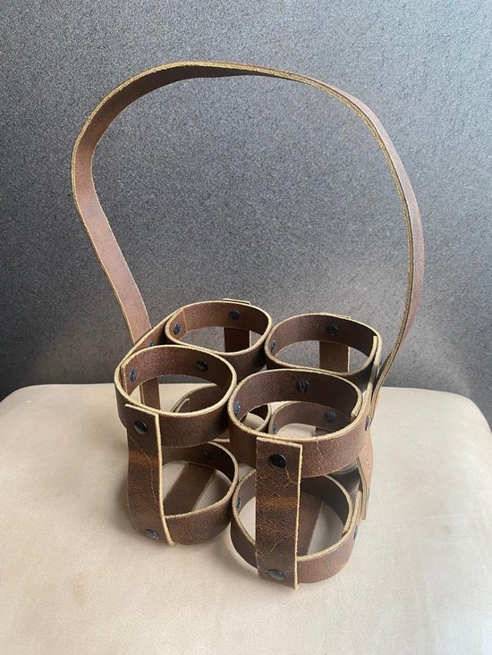 DIY - drankje/biertje to go - zelfmaakpakket - bierhouder - leer ...