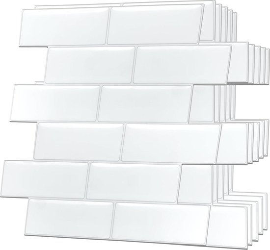 3D Tile Stickers Peel and Stick Backsplash Splashback Decals ...