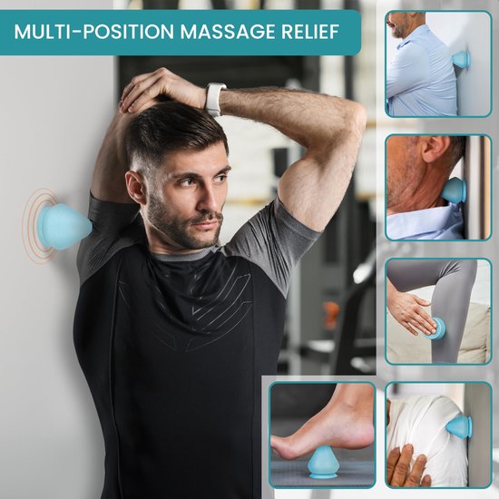 Belle Vous Blue Trigger Point Self Massager Tool - Manual Handheld Deep ...