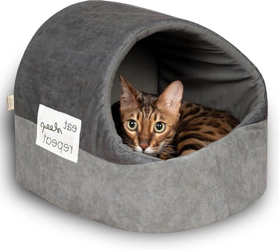 Behaaglijke en warme grote kattenmand - knuffelhol voor honden ...