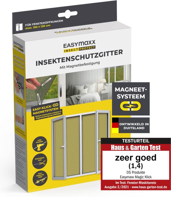 EASYmaxx Insect Protect muggengaas met magnetische bevestiging - 150 x ...