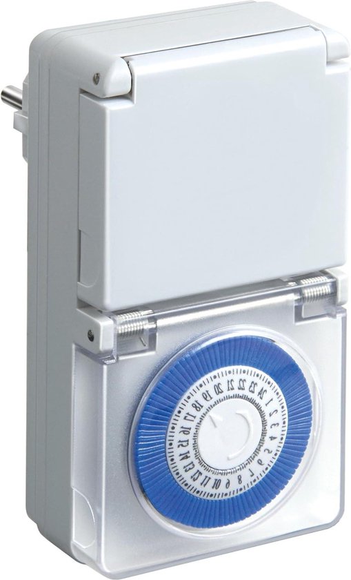 Mechanische Timer Stopcontact - Timer MMZ 44 (Dag-Timer IP44 Beschermd ...