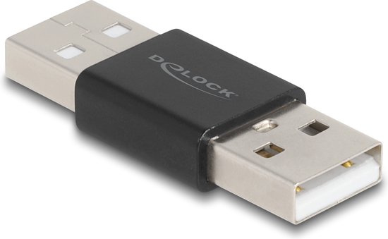 Delock Adapter Gender Changer USB 2.0 Type-A male to male metal | bol