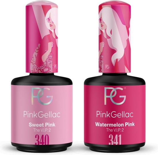 Pink Gellac Voordeelbundel Gelnagellak - Sweet Pink en Watermelon Pink ...