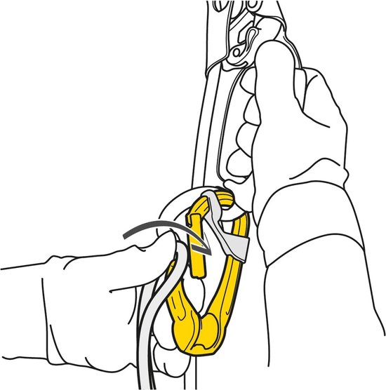 Karabiner Carruccola Die De Installatie Van Het Touw Vergemakkelijkt ...
