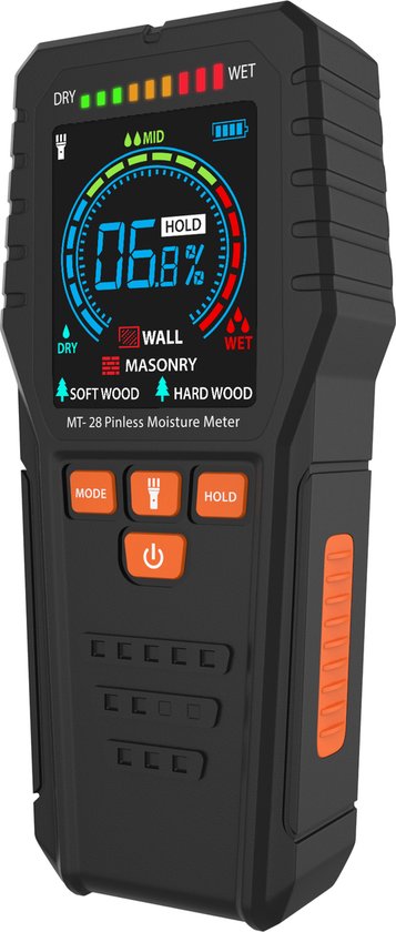 Iqonic Vochtmeter Muren - Hygrometer - Hout - Pleisterwerken ...