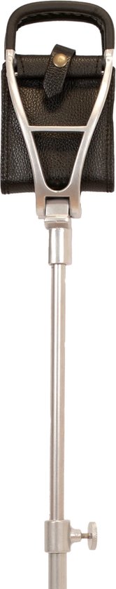 Classic Canes Wandelstok met zitje - Polo - Zwart - Leer - Verstelbaar ...