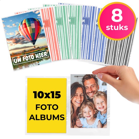 RENALUX - Fotoboek Insteekalbum voor 304 Fotos - Set van 8 Albums ...