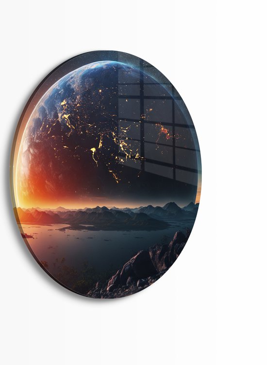 Indoorart - Muurcirkel Fantasy World Plexiglas 50 cm - Wanddecoratie ...