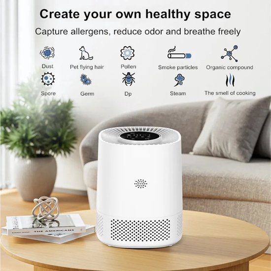 Air Purifier for Living Room, Bedroom-Dehumidifier-PM2.5 Portable ...