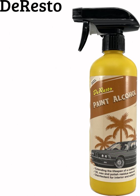 DeResto - Interieur Reiniger Auto - Verwijderd Bacteriën - Lak Alcohol ...