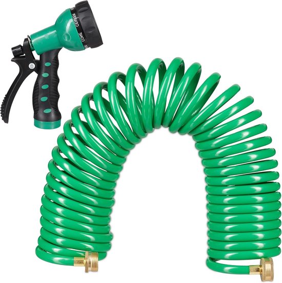Tuinslang spiraal 10 meter flexibel- klein- 7 standen- tuin balkon ...