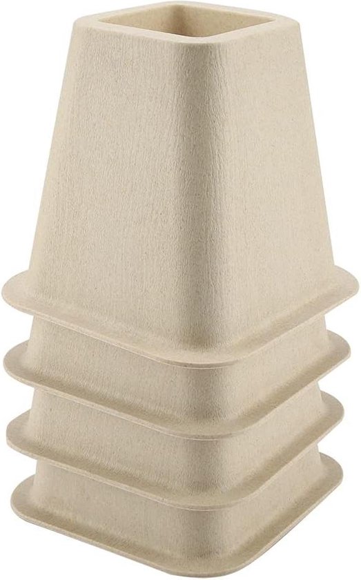 Bedverhogers 6 inch - Set van 4 | Stapelbare Meubelverhogers voor Zwaar ...