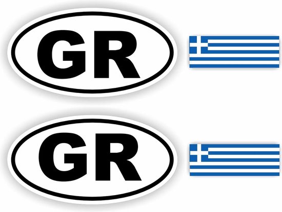 GR, Griekenland auto sticker set | bol