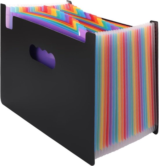 24 Zakken Plastic Accordian File Organizer A4 Formaat - A-Z Alfabet ...