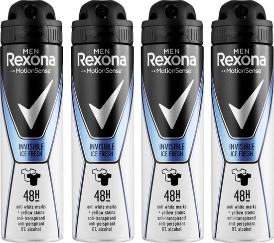 Rexona Deo Spray – Invisible Ice - 4 x 150 ml | bol