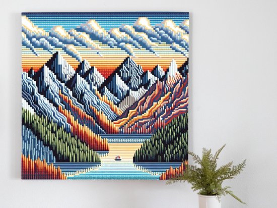 Pixel art relief schilderij | Pixelated masterpieces: a three ...