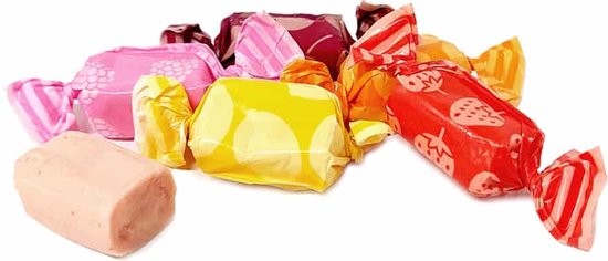 Candyman Frisse Fruit Toffee - Zachte zoete toffees in fruitsmaken - 1 ...