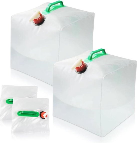 Opvouwbare Waterjerrycan 20 liter - Dicht Waterreservoir met ...